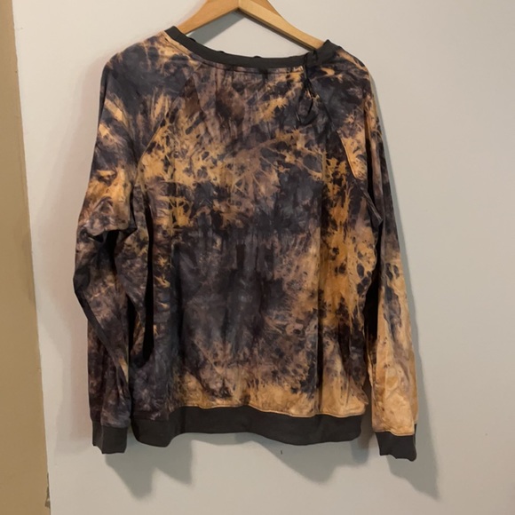Umgee | Tops | Umgee Gunmetal Shirt Tye Dye Long Sleeve New | Poshmark